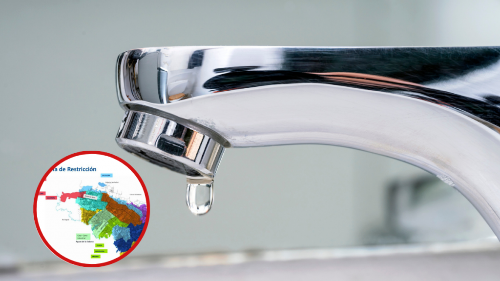 Mapa de turnos de racionamiento de agua en Bogotá por localidades y barrios