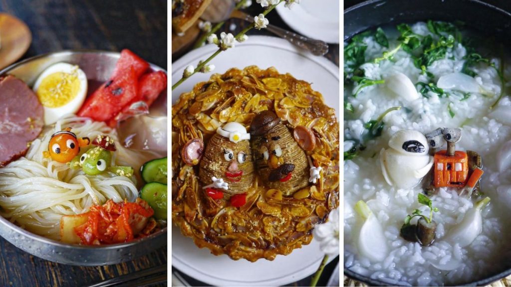 ¡Hace obras de arte con las comidas que prepara! Talentosa madre se ...