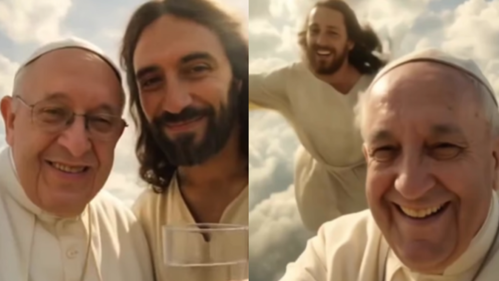 IA recrea al papa Francisco con Jesús en el cielo y divide opiniones en ...