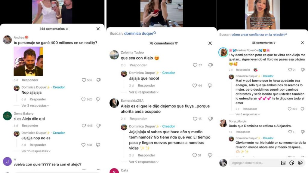Dominica Duque habló de Alejandro Estrada tras su triunfo